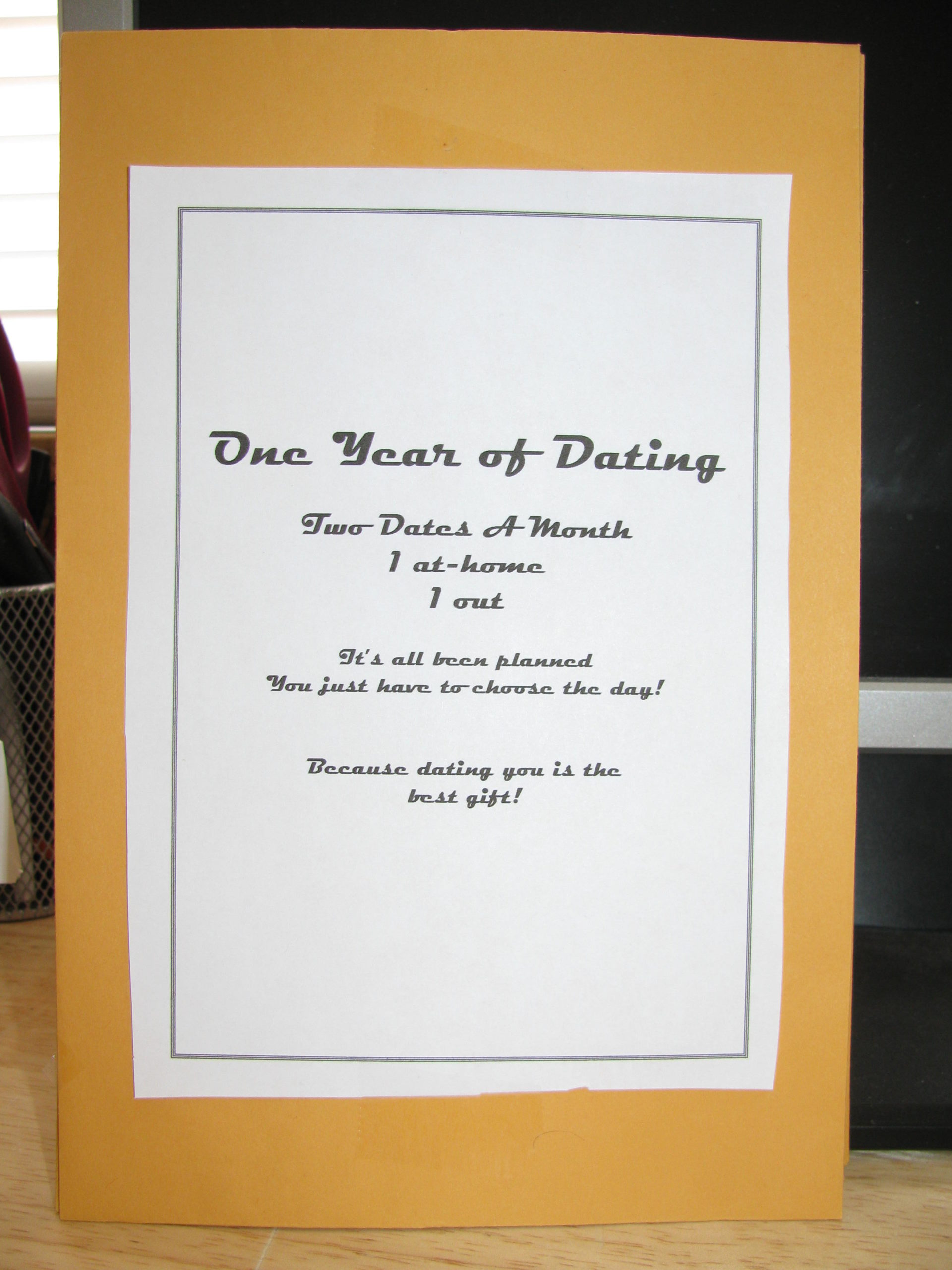 A Year of Dates - Month Two Date Nights