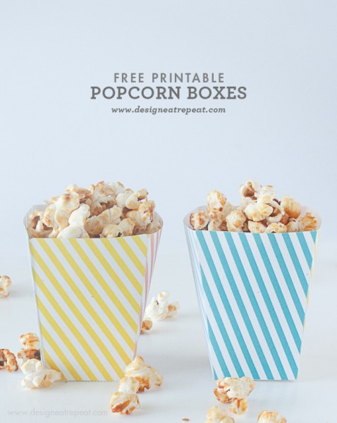 12 Free Popcorn Box Templates for Family Movie Night