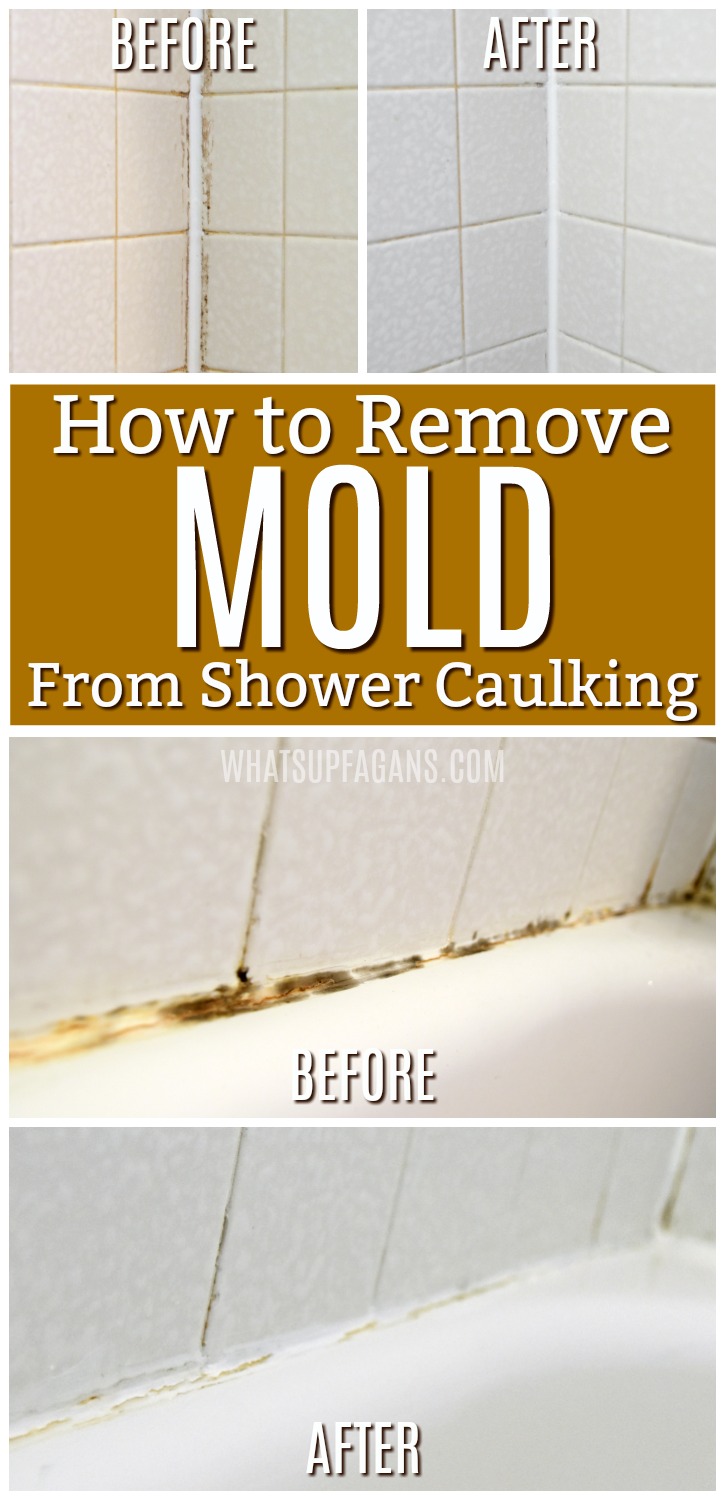 How to remove mold from shower caulking store