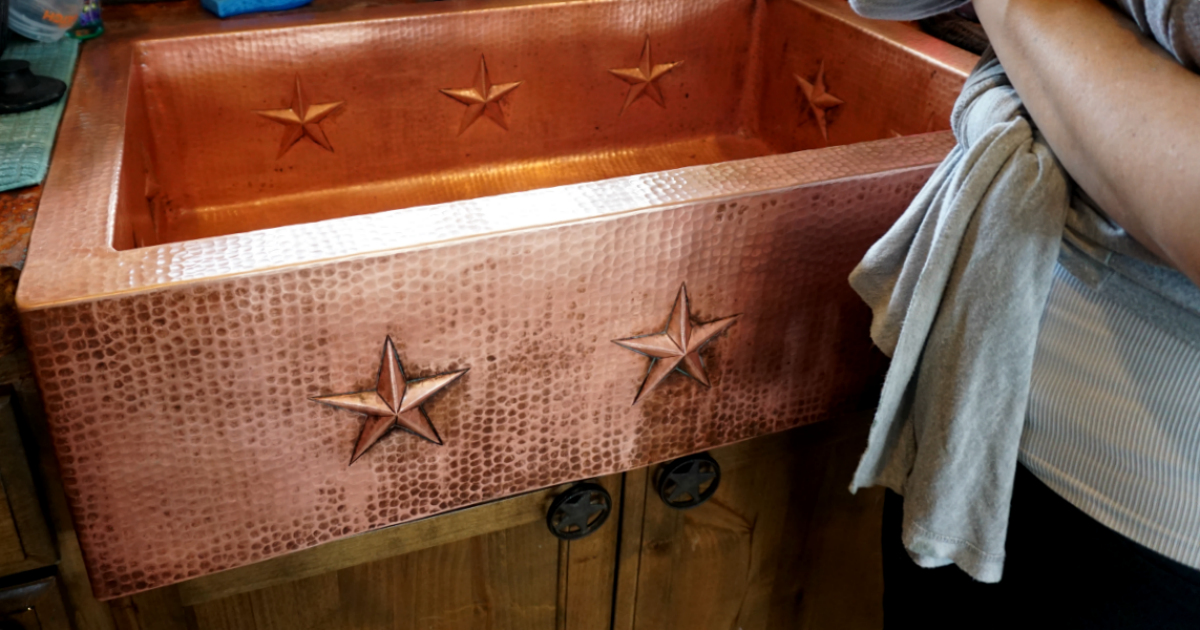How to Care for and Clean a Copper Sink So It'll Last Forever