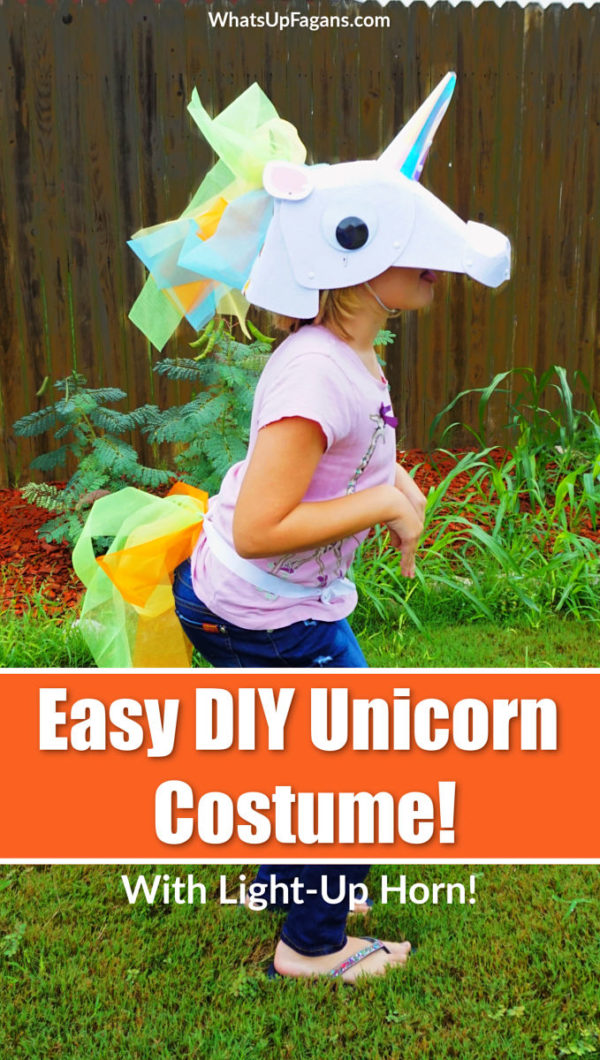 The Simple Way To Make A Diy Unicorn Costume With Felt And Light Up Horn