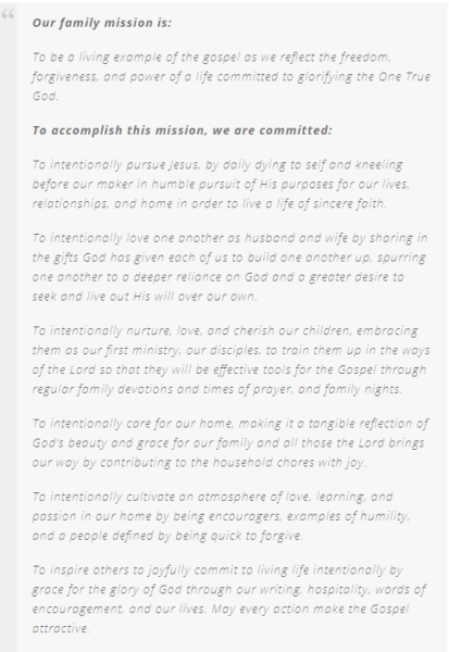 Real Examples of How to Develop a Family Mission Statement