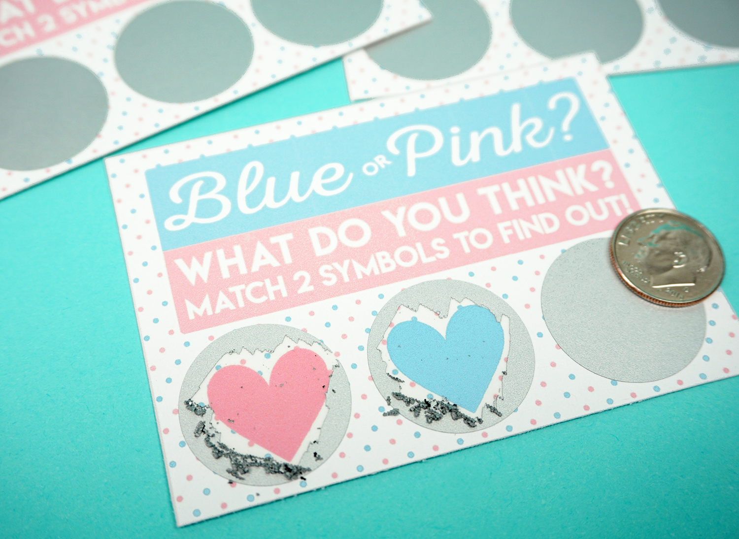 14+ Baby Gender Reveal Scratch-Off Card Ideas